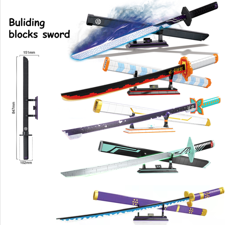 Demon Slayer Ninja Sword Brick Scissor Seven Magic Blade Kochou Shinobu ...
