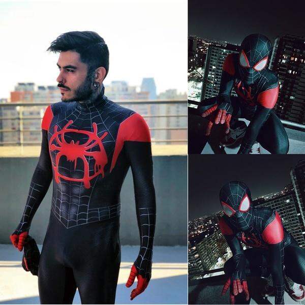 Adult Spider Man Costume Parallel Universe Bodysuit Super Hero Cosplay ...