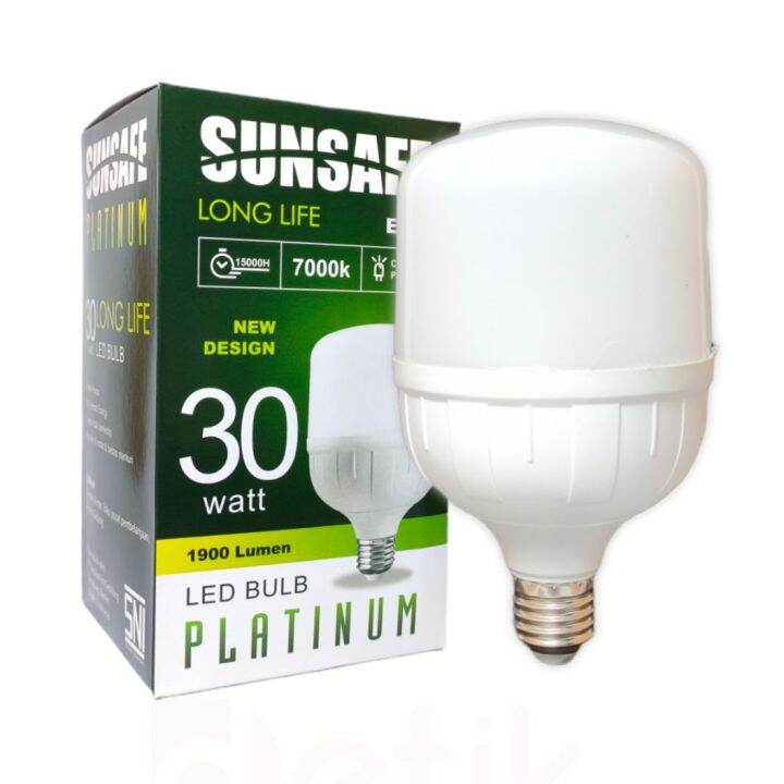 SUNSAFE Platinum Lampu LED Capsule 30 Watt - Cahaya Putih | Lazada ...