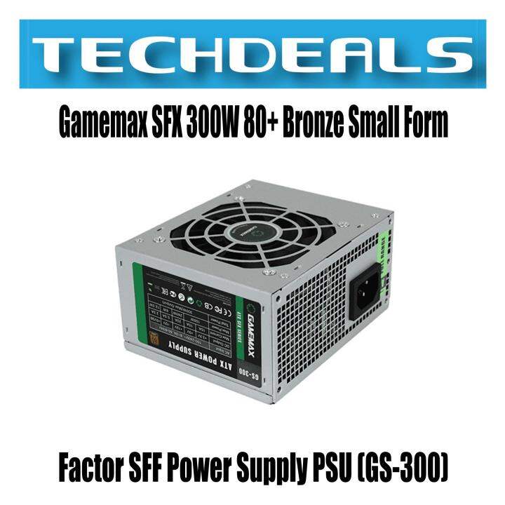Gamemax SFX 300W 80+ Bronze Small Form Factor SFF Power Supply PSU (GS ...