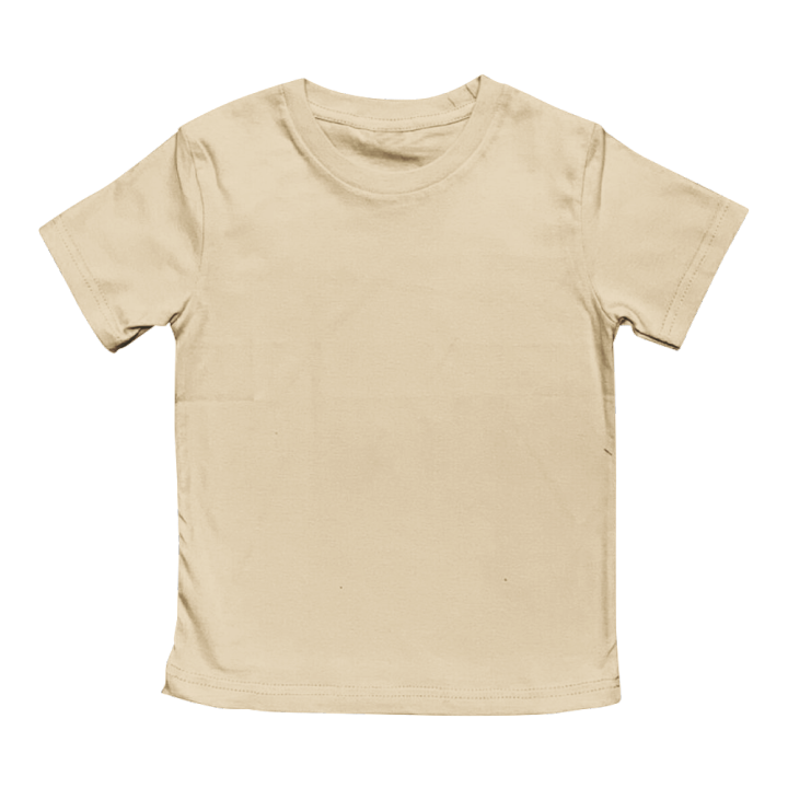 Kaos Polos Anak Lengan Pendek Cotton Combed 30s Baju Kaos Kids Umur 1-10 Tahun Warna Coksu ...