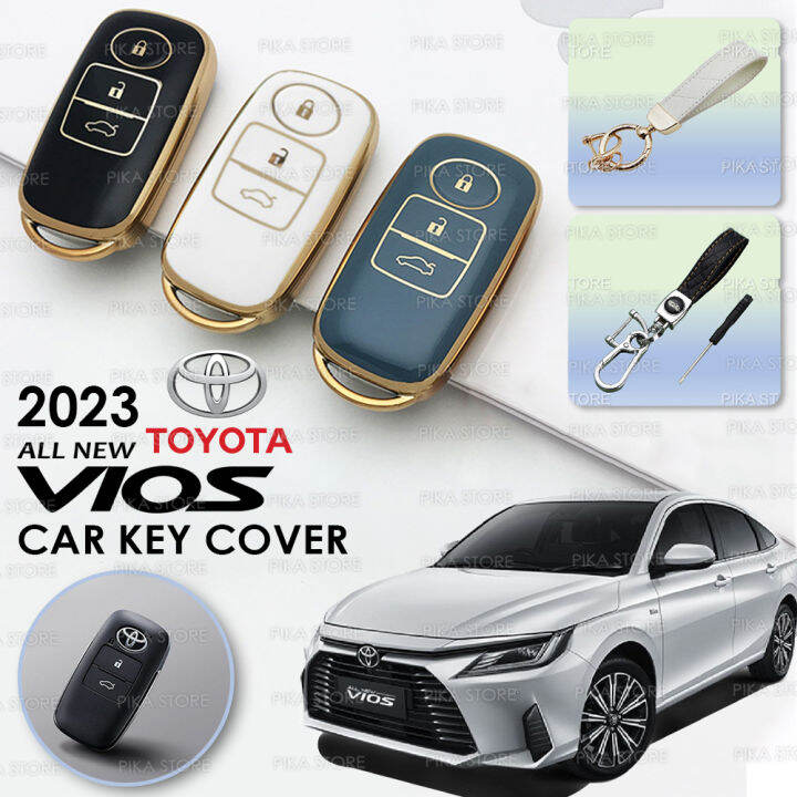 Toyota Vios 2023 Key Cover Car Casing Case Holder TPU Carbon Sarung ...