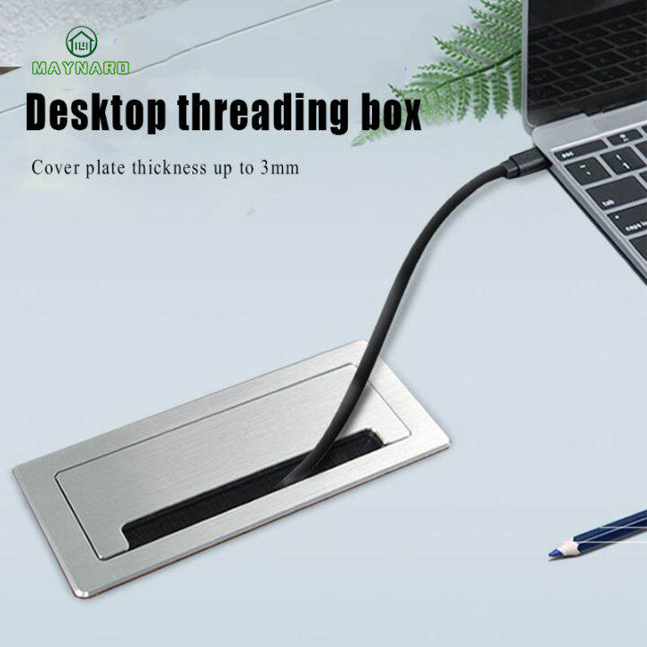Desktop Threading Box Cable Management Under Desk Grommet Hole Cover ...