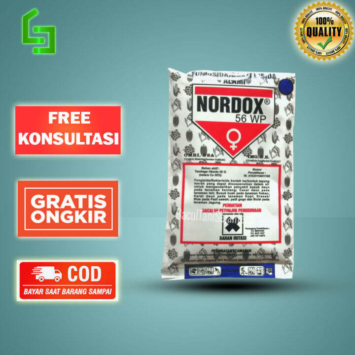 NORDOX 56WP 100 GRAM FUNGISIDA / BAKTERISIDA ANTI BULAI JAGUNG | Lazada ...