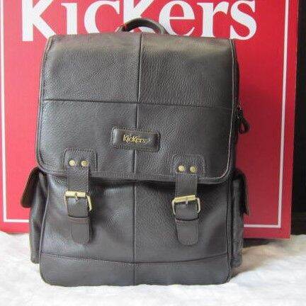 KICKERS BACKPACK UNISEX KIC-S-78087/82 GENUINE LEATHER | Lazada