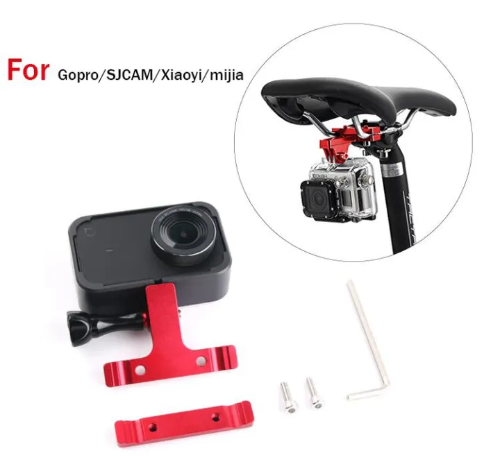 Bicycle Bike Seat Saddle Rail Camera Rack Mount Monopod Tripode Holder ...