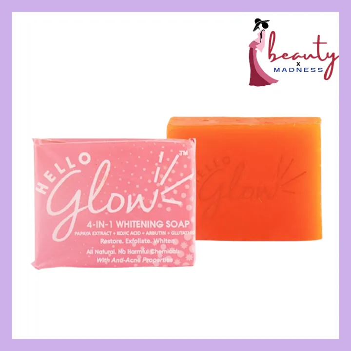 Hello Glow 4 in 1 Whitening Soap 90g | Lazada PH