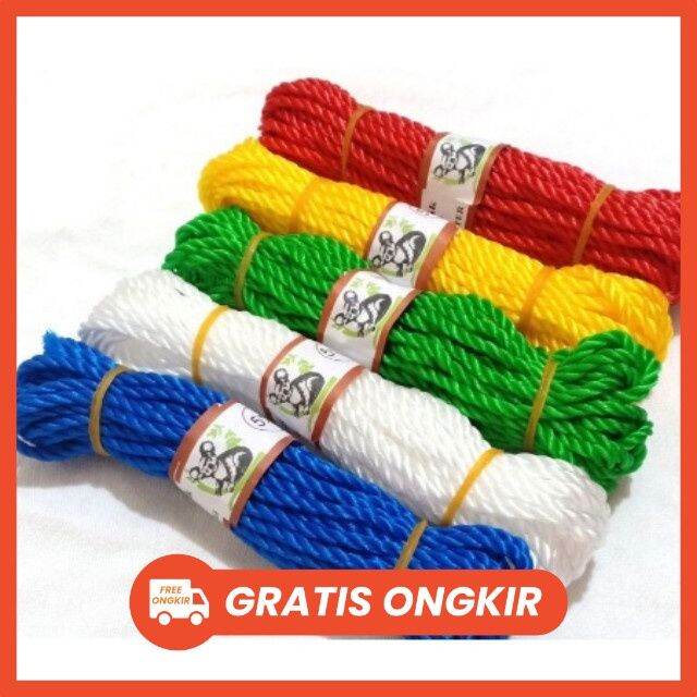 10 METER Tali Tambang plastik tali tambang jemuran 5mm | Lazada Indonesia