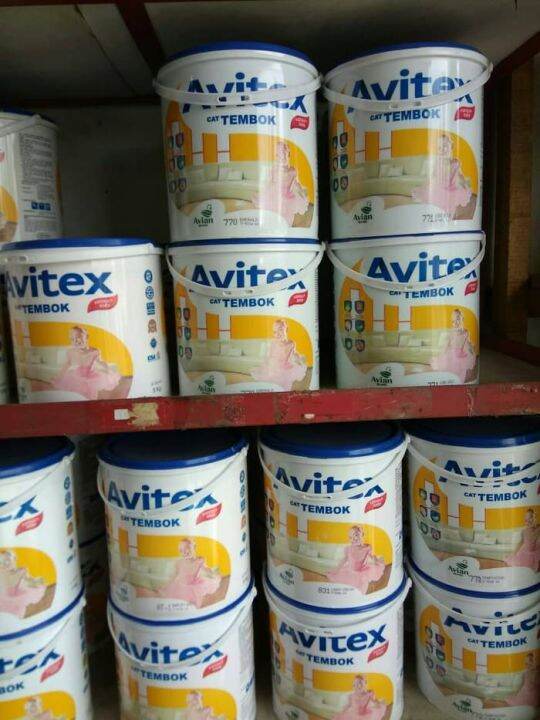 Cat Tembok Avitex Avitek 5kg Warna Putih Super White | Lazada Indonesia