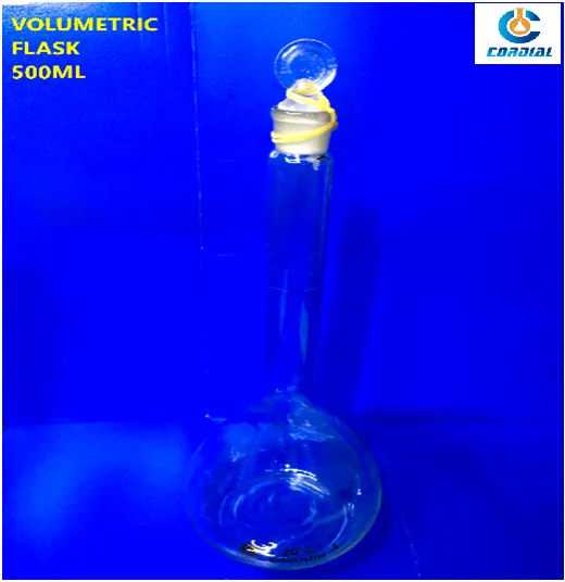 VOLUMETRIC FLASK,GRADE A neutral glass 500ML | Lazada PH