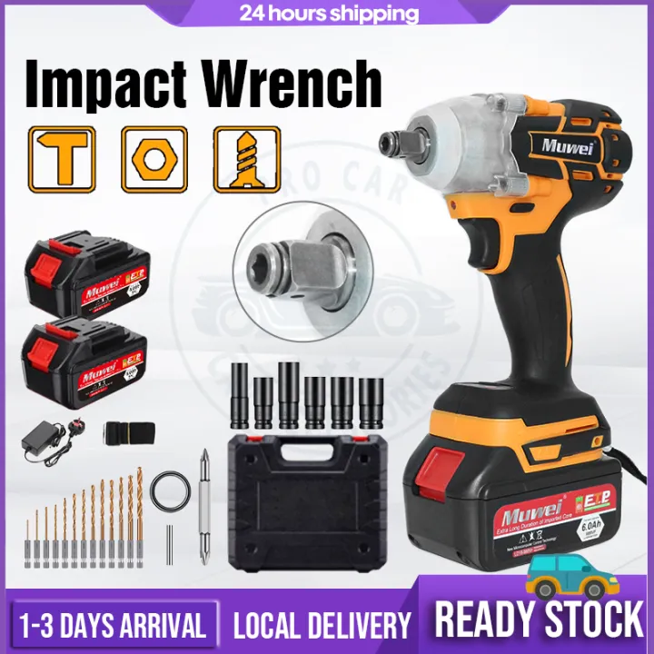 Cordless Impact Wrench 3 in 1 Impact Wrench 980N.m 6 Size Electric ...