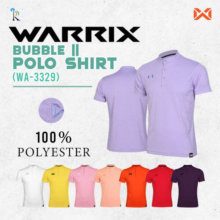 เสื้อโปโลผู้ชาย เสื้อโปโลแขนสั้น เสื้อกีฬาผู้ชาย เสื้อโปโล WARRIX รุ่น WA-3329 (WA-PLA029) คอจีน ...