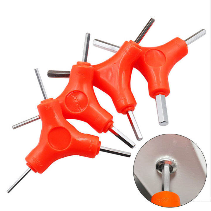 3 In 1 Trigeminal Hex Key Set 2 5 3 4 5 6 8mm Hexagon Wrench Carbon