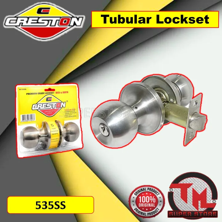 CRESTON Entrance Lockset (Tubular type) • Tm ss | Lazada PH