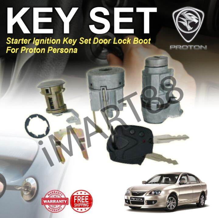 Proton Persona Key Set Starter Switch Kunci Start Kereta Lock Pintu ...