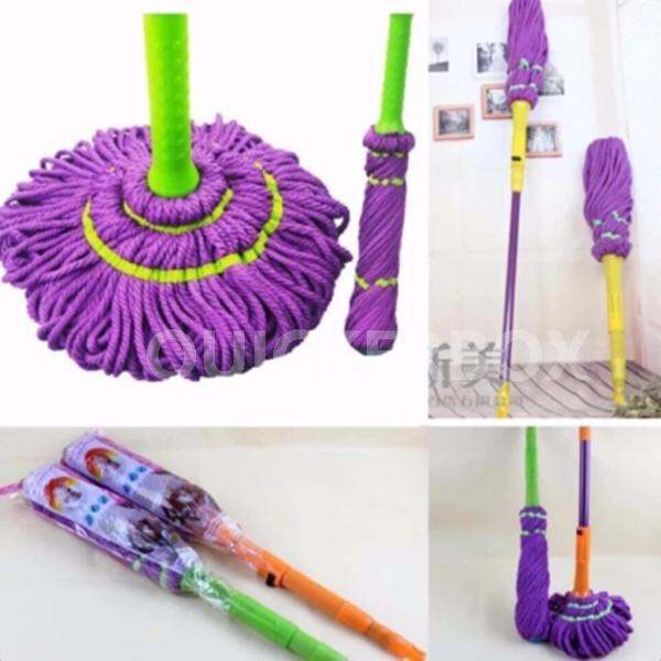 Magic Mop ผ้าถูทำความสะอากได้ดี แห้งเร็ว แบบบิด (สีม่วง) | Lazada.co.th