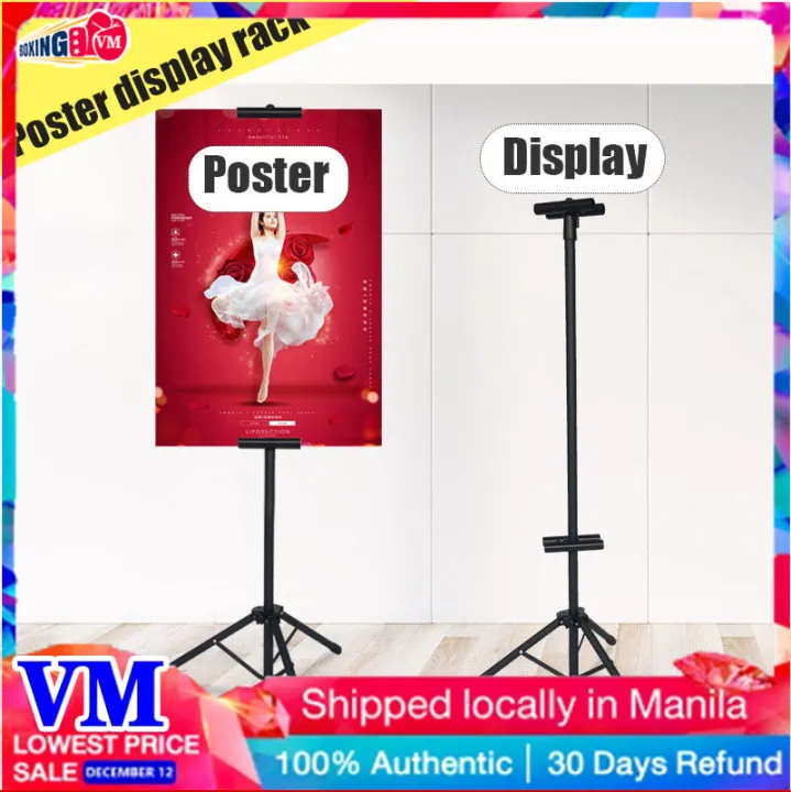 POP poster banner display rack triangle stand holder | Lazada PH
