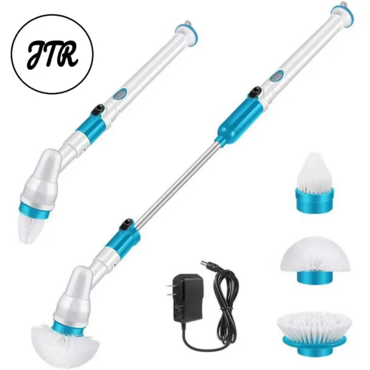 Electric Spin Scrub Powerful Cleaning Brush with Extension Handle for ...