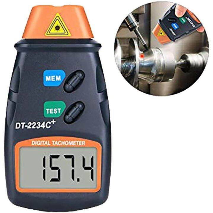 Digital Laser Infrared Tachometer RPM / Alat Ukur Kecepatan Putaran ...