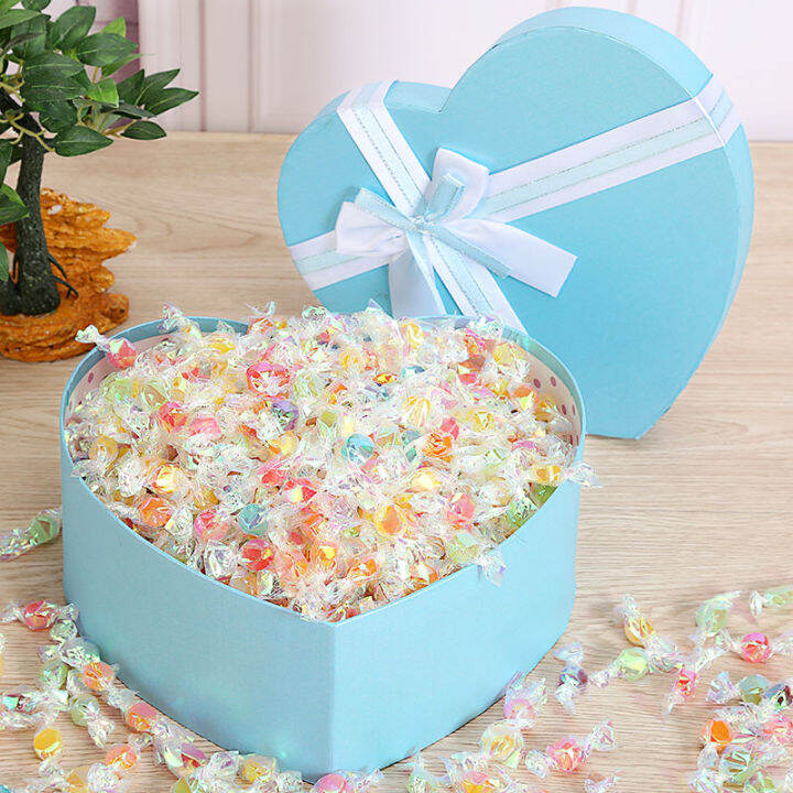 ของขวัญวันวาเลนไทน์ ZEJUN 250g ของขวัญวันหยุดวันเกิด, พันกระดาษเครนลูกอมกล่องรสผลไม้ผสม ...
