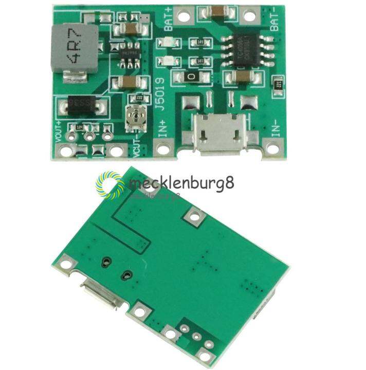 Micro USB 3.7V Lithium Li-ion 18650 Charger Module Boost Step Up 5V 12V ...