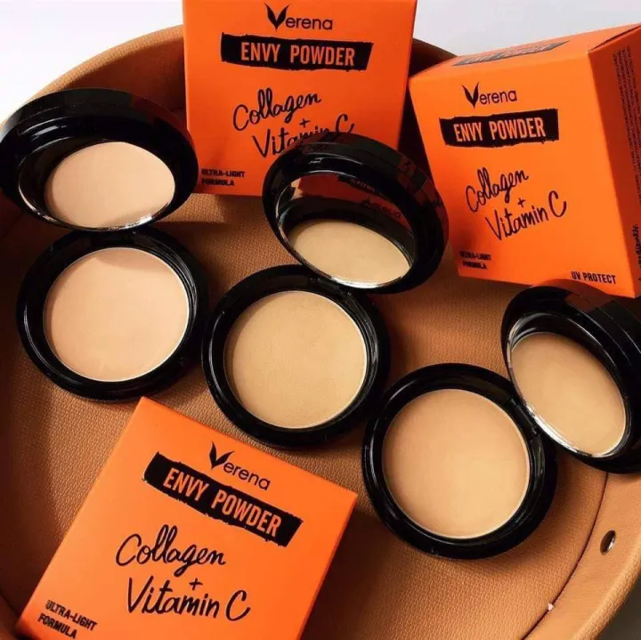 Verena Envy Powder แป้งพัฟ แป้งตลับ แป้งผสมรองพื้น คุมมัน กันน้ำ กัน ...