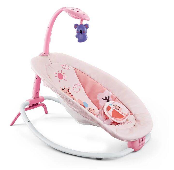 Mambo Foldable Reclinable Baby Rocker Newborn to Toddler with Sounds ...