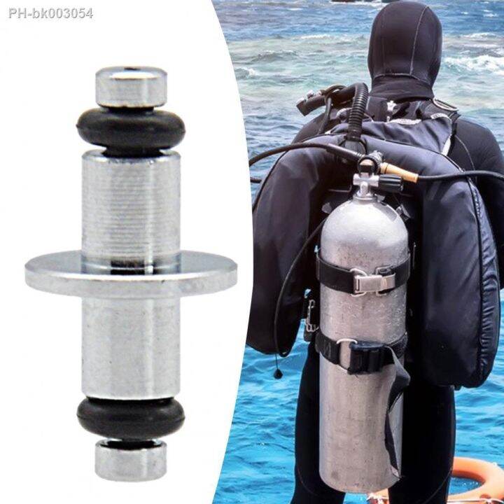∈ Scuba Diving High Pressure Hose T-End Air Spool Swivel HP Pin Gauge ...