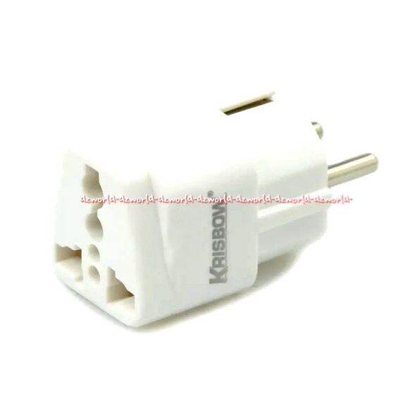 Krisbow Steker Arde Adaptor Travel Tanpa Switch Tanpa Tombol Merah ...