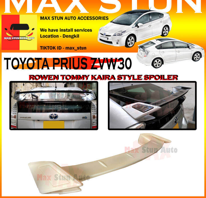 TOYOTA PRIUS ZVW30 2005-2012 ROWEN TOMMY KAIRA SPOILER 3 PART SPOILER ...