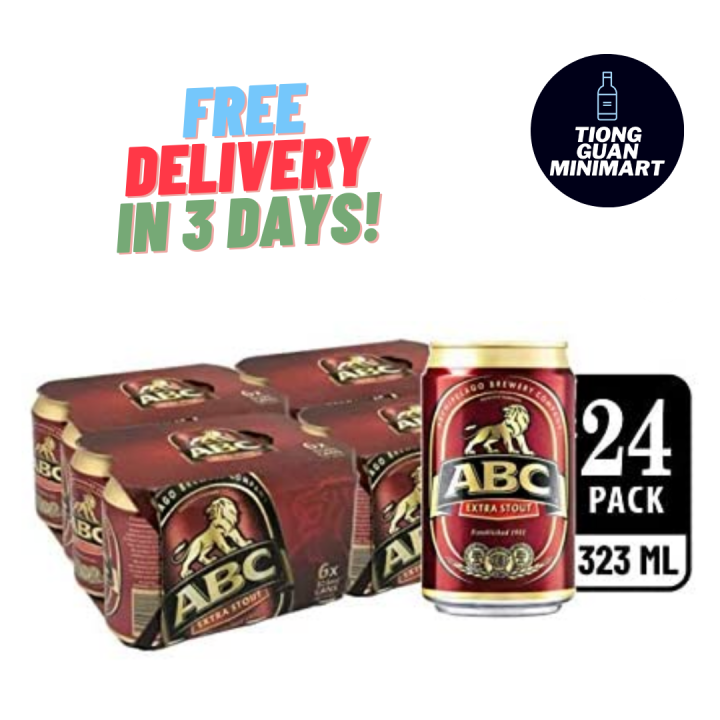 ABC Extra Stout Can 24 x 323ml (BBD : JULY 2023) | Lazada Singapore