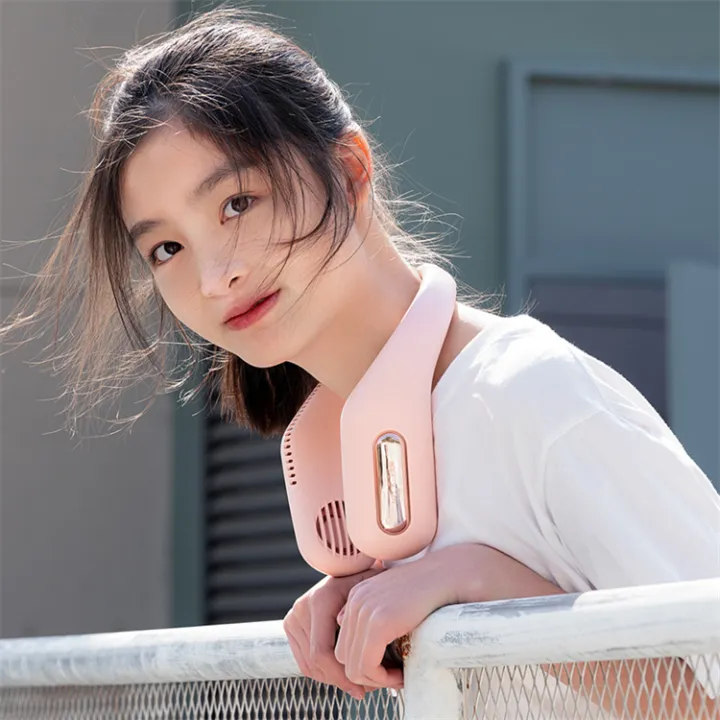 Portable Usb Battery Operated Hanging Fan Around Neck Personal Hand ...