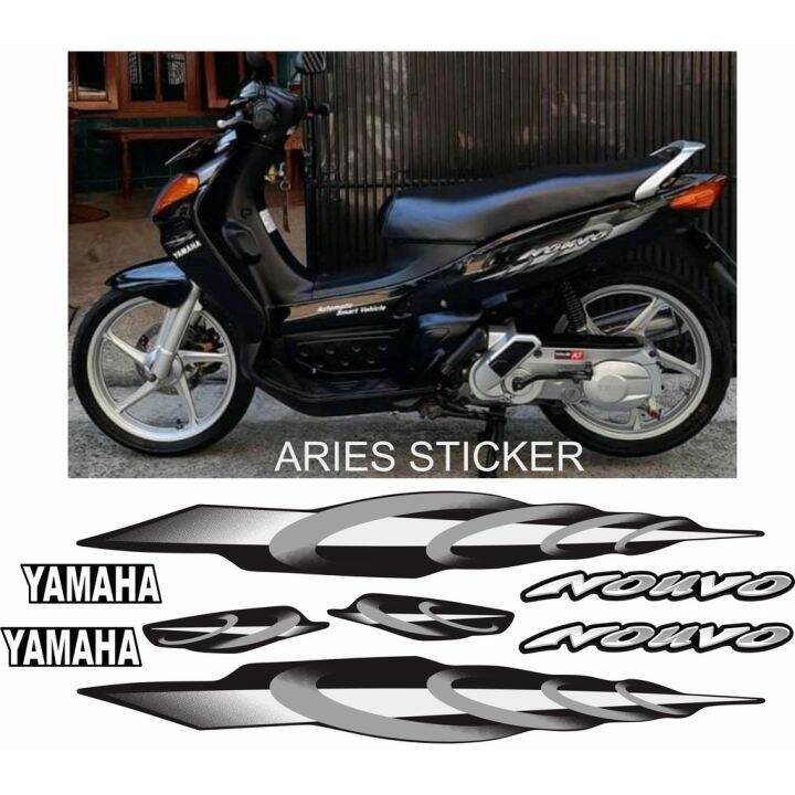 STRIPING STIKER NOUVO LELE TUSUK SATE HITAM ABU2 STANDAR | Lazada Indonesia