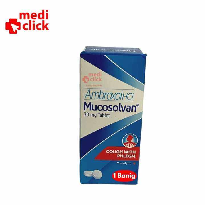 Mucosolvan (Ambroxol HCl) 30mg 10 Tablets | Lazada PH