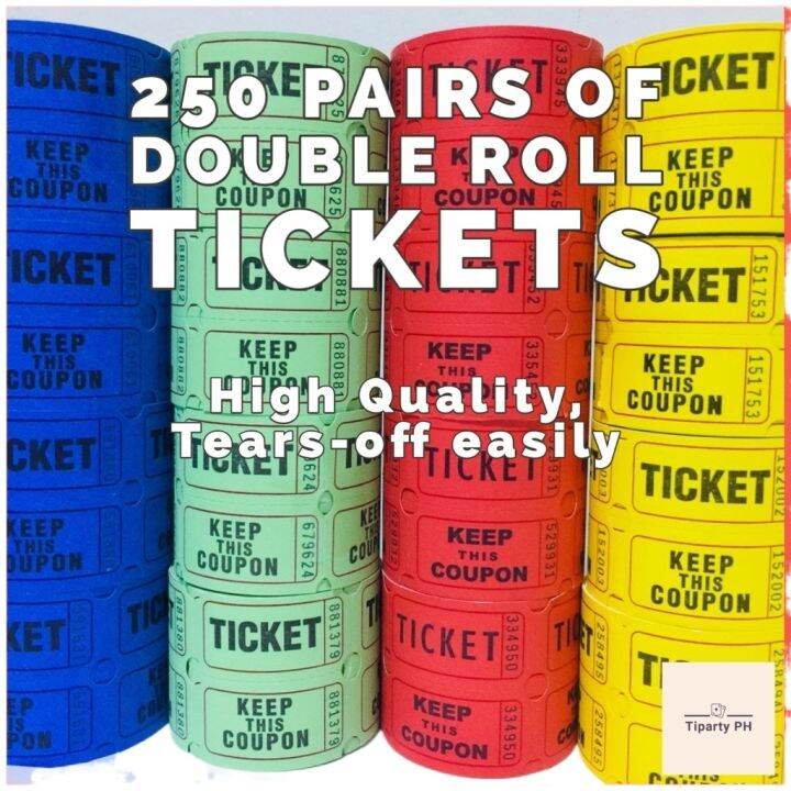 Raffle Ticket Double Roll Ticket Admit Ticket Ticket Roll High Quality ...