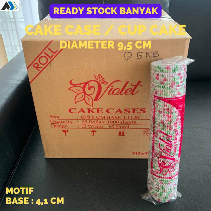 Kertas Cup Cake / Cake Cases / Tatakan Alas Merk Violet Motif 9.5 ...