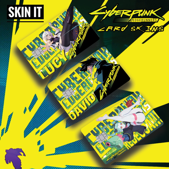 SKIN IT : Cyberpunk Edgerunners Card Skins (Stickers For ATM or Beep ...