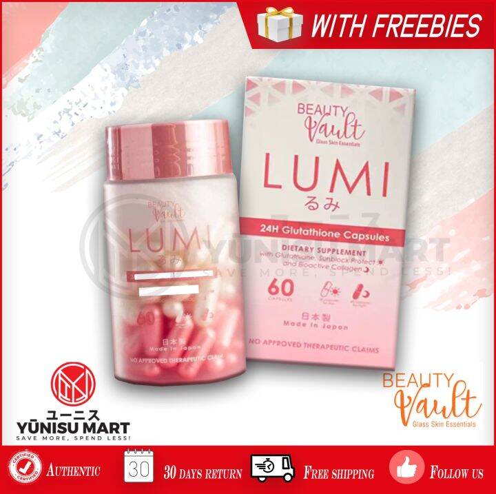 Beauty Vault Lumi 24H Glutathione Capsules (With Freebies) | Lazada PH