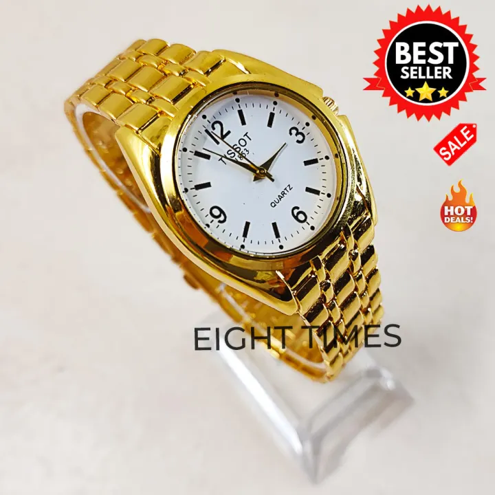 TST 1853 White Dial Stainless Watch For Men(Gold) | Lazada PH