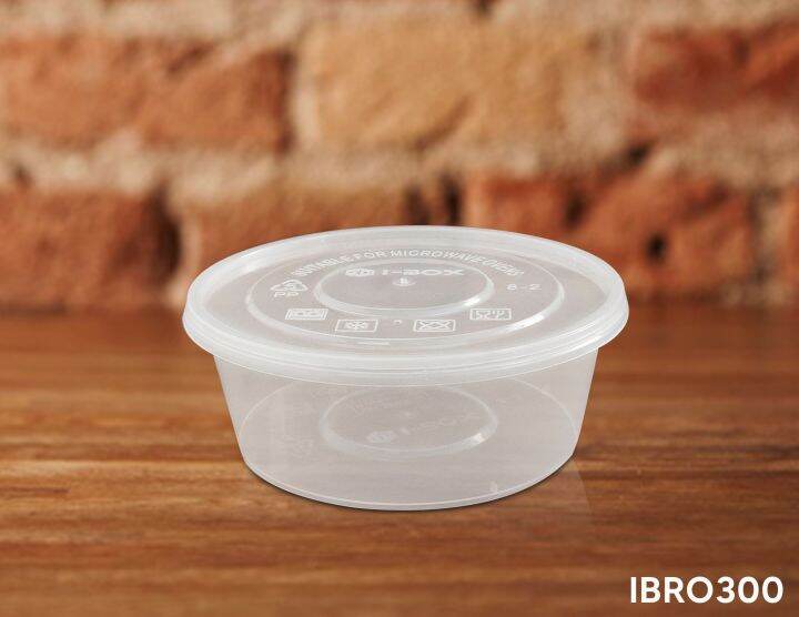 ROUND MICROWAVABLE PLASTIC CONTAINER 300ML, 450ML & 750ML/10PCS PER ...