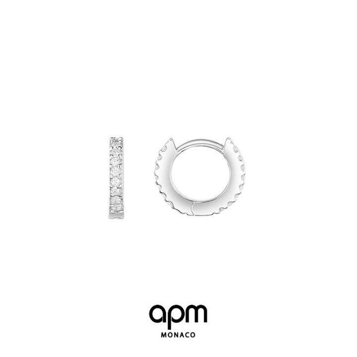 [บรรจุภัณฑ์สวยงาม] ต่างหูแฟชั่นสตรี APM Monaco Influencer แฟชั่นสไตล์เดียวกันที่เรียบง่ายทันสมัย ...