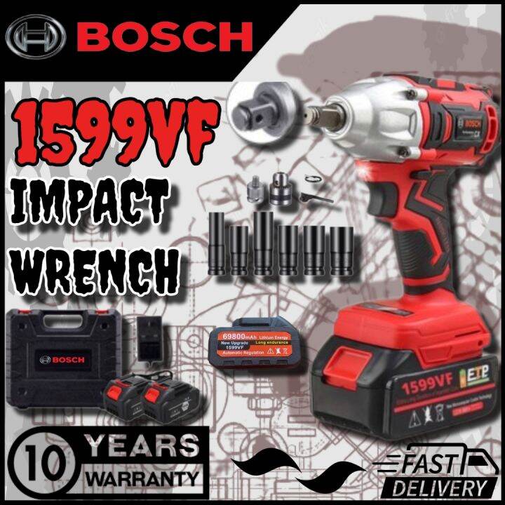 BOSCH 1599VF Impact Wrench Cordless Impact Gun Electric Wrench Impact Battery Drill | Lazada PH