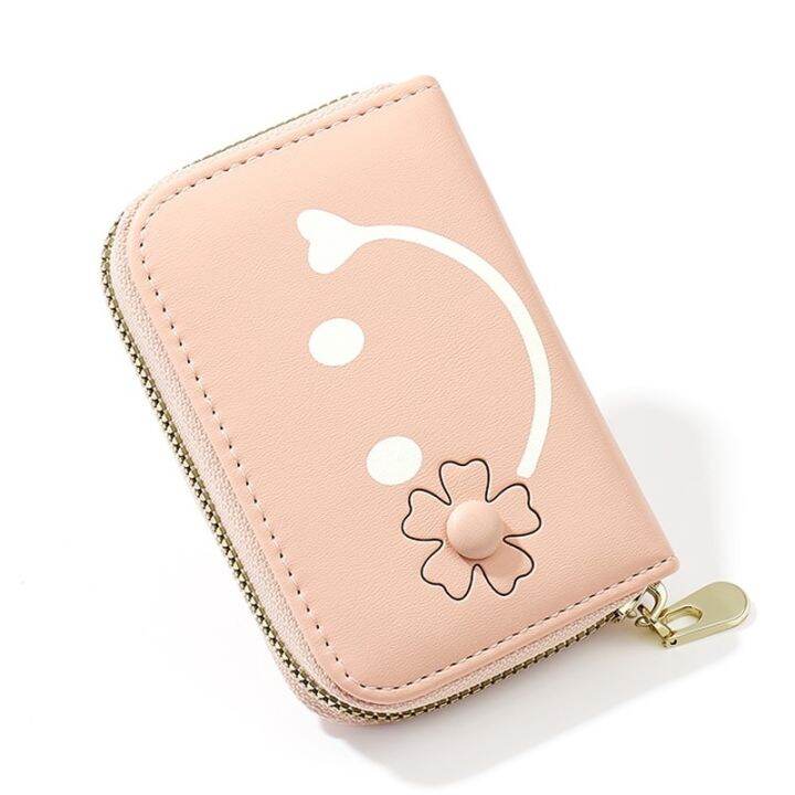 UISNMALL #6100 Cute Cartoon Credit Card Holder Purses Large Capacity ...