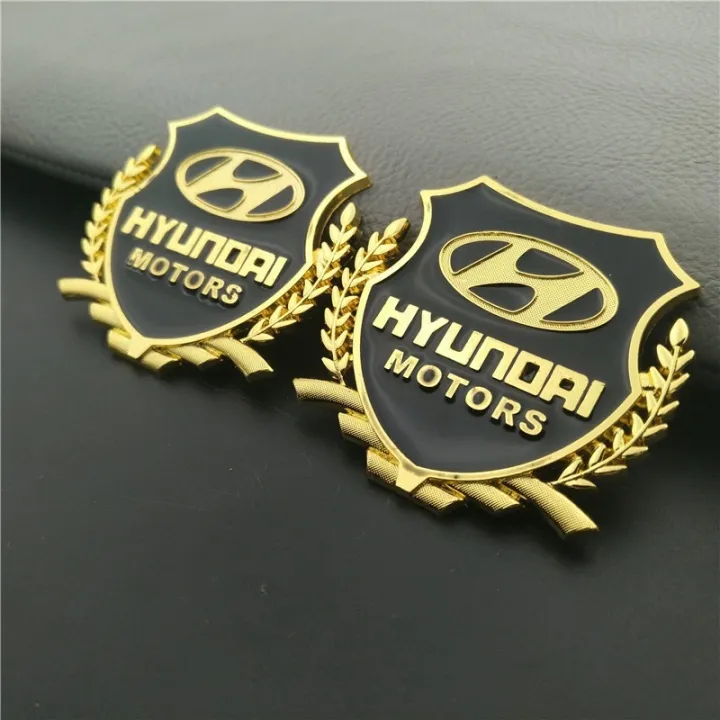2PCS HYUNDAI Car Logo 3D Emblem Badge Sticker | Lazada PH