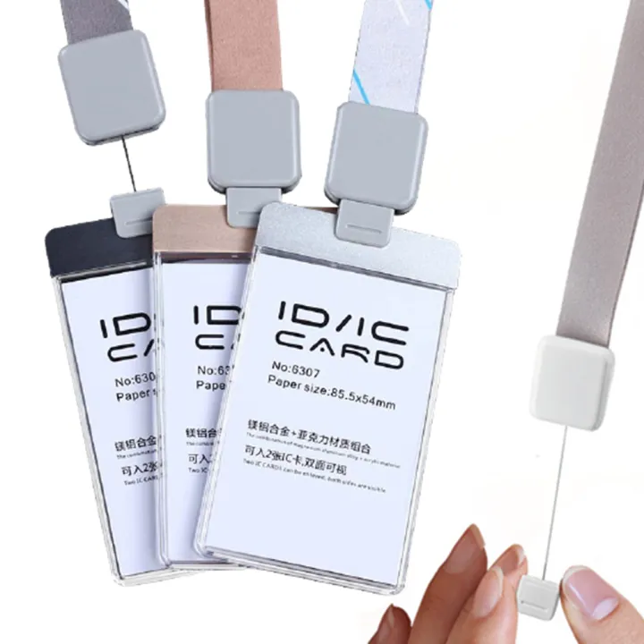 ID IC Card Case Breakaway Badge Holder Clear Badge Holder Work Card ...