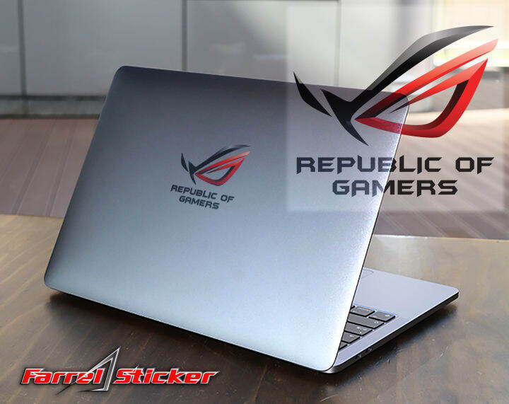Stiker ROG sticker Republic of Gamer HP laptop Handphone UV DTF ...
