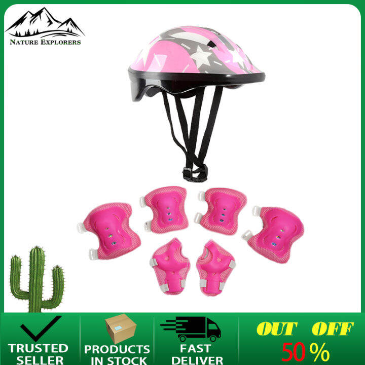 7Pcs Outdoor Sport Kid's Protective Gear Set, Adjustable Kids ...