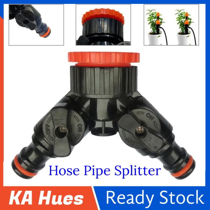 Garden Irrigation Hose Pipe Splitter Irrigation Valve Water Pipe Linker ...
