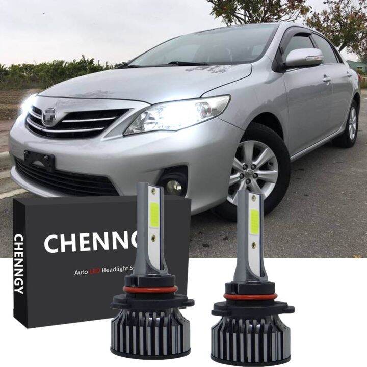 New 2 PC FOR Toyota Corolla Altis 6000K LED Headlamp HeadLight Light ...