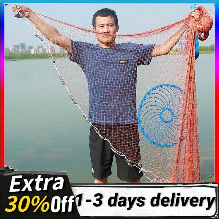 fishing net American-style throwing net pull wheel Coarse net Hand ...